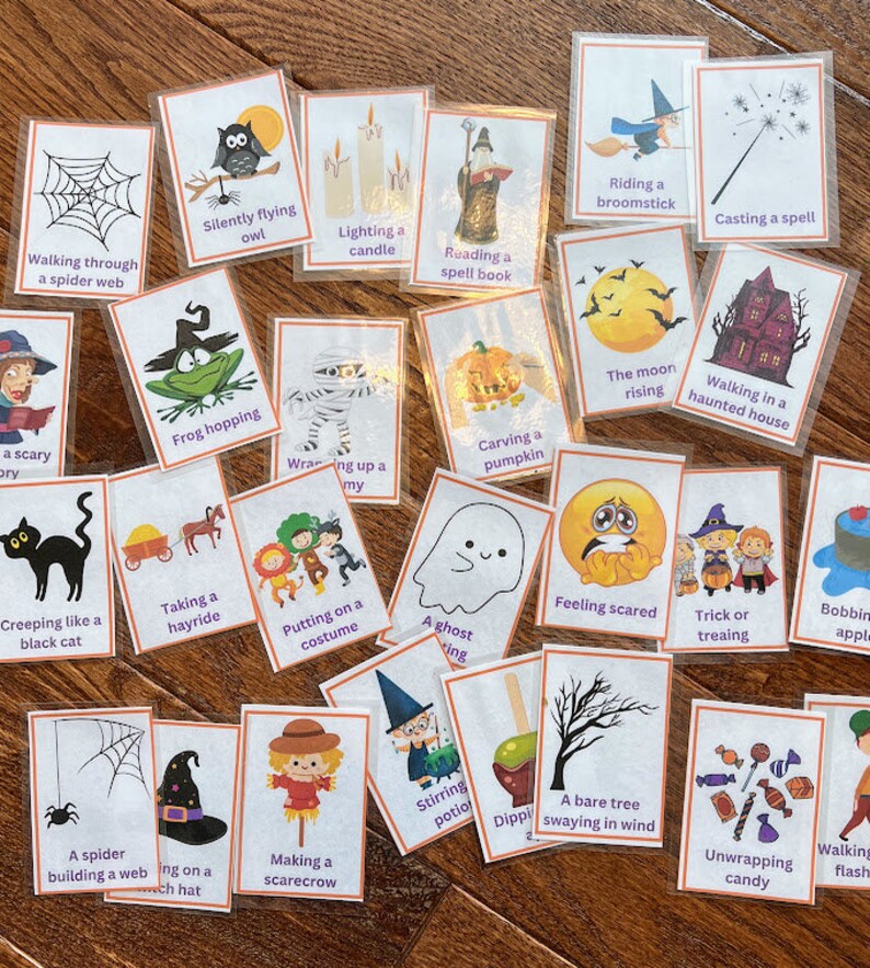 Halloween Charades, Halloween Party Games, Family Game Night, Classroom ...