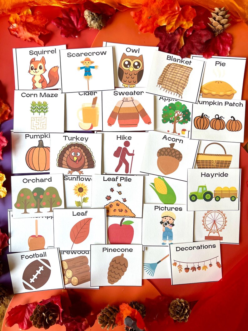 Fall Pictionary, Printable Kids Activities, Fall Activities for ...