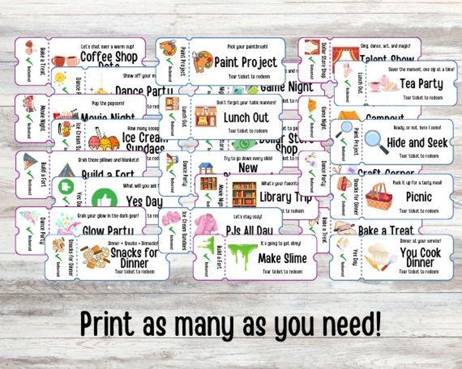 Coupon Book for Kids / Coupon Book Gift / Kids Coupons / Printable ...