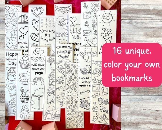 Printable Bookmarks for Classroom Valentines / Class Valentine's ...