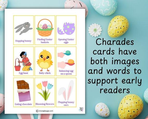 Easter Charades for Kids / Easter Games Printable / Easter Classroom ...