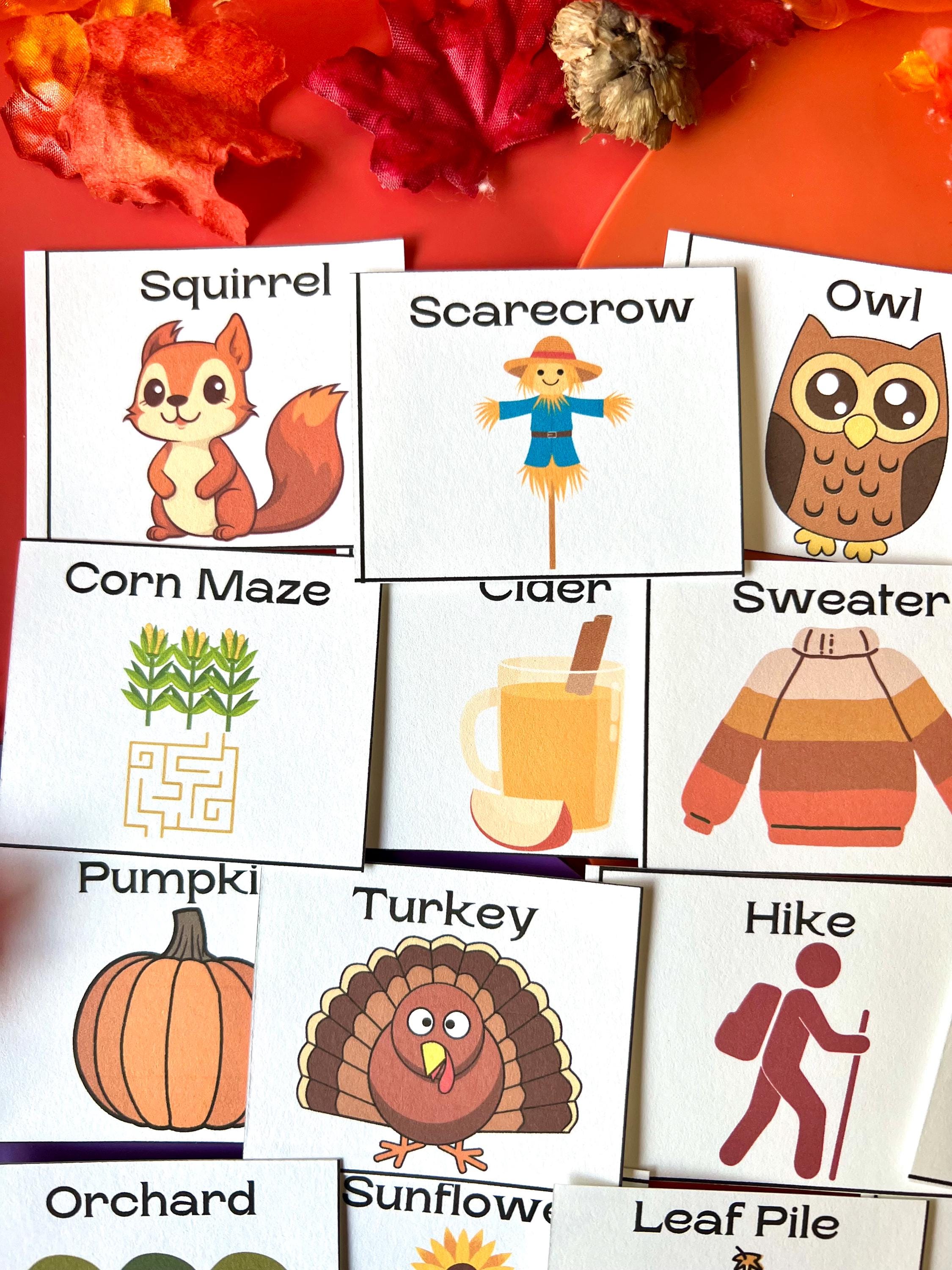 Fall Pictionary, Printable Kids Activities, Fall Activities for ...