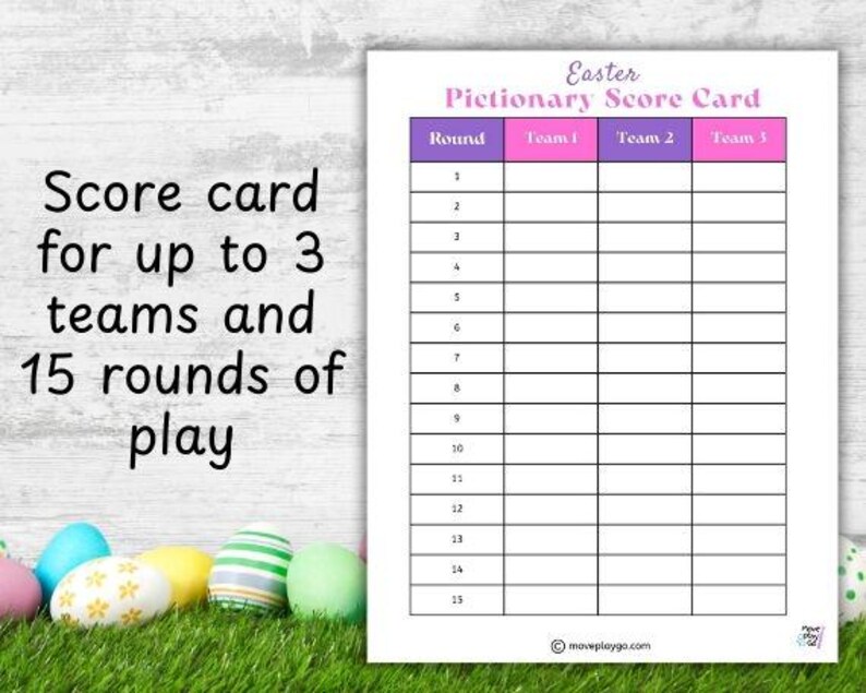 Easter Pictionary / Easter Game Printable / Easter Activities for Kids ...