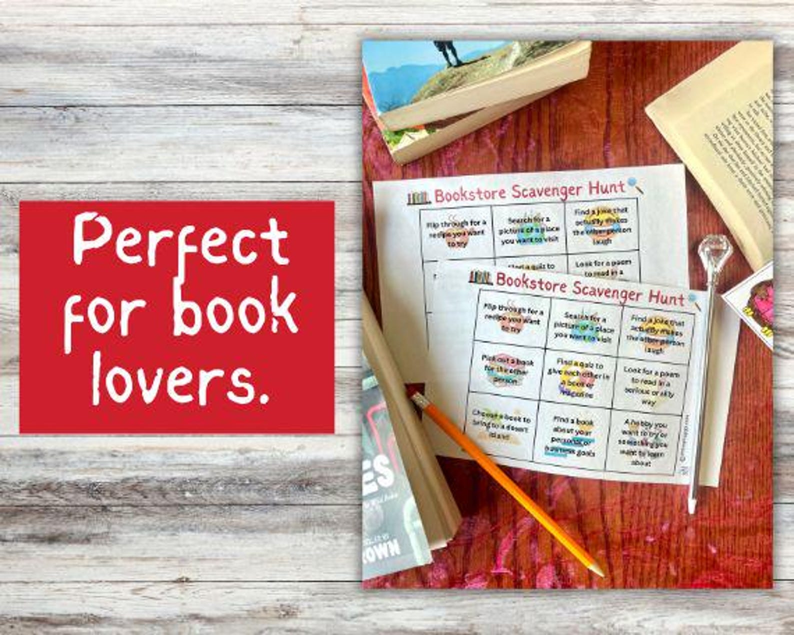 Bookstore Scavenger Hunt Date Night Idea / Adult Scavenger Hunt ...