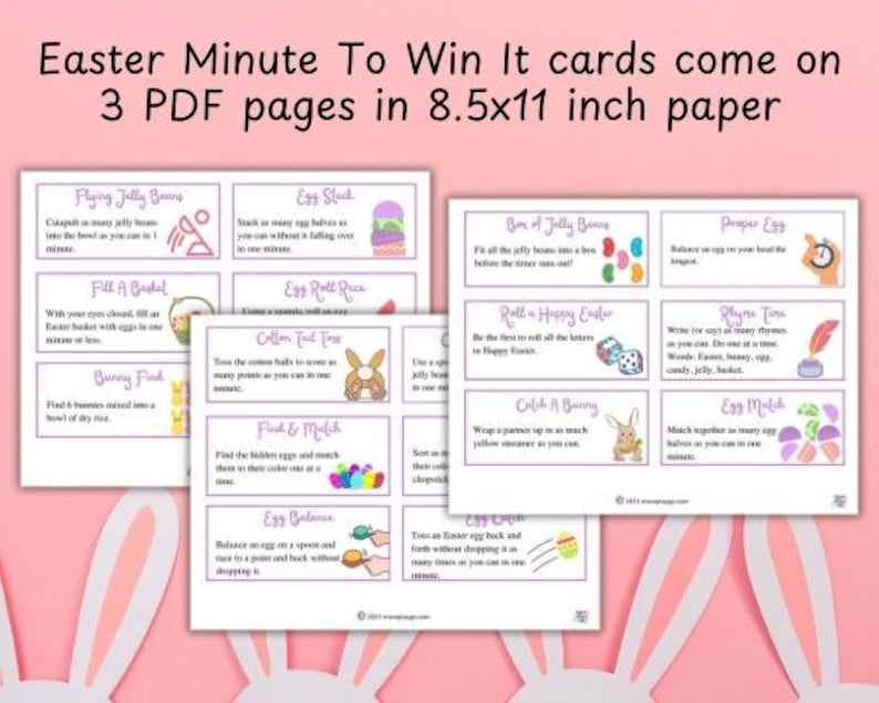 Easter Minute to Win It / Easter Classroom Games / Easter Family Games ...