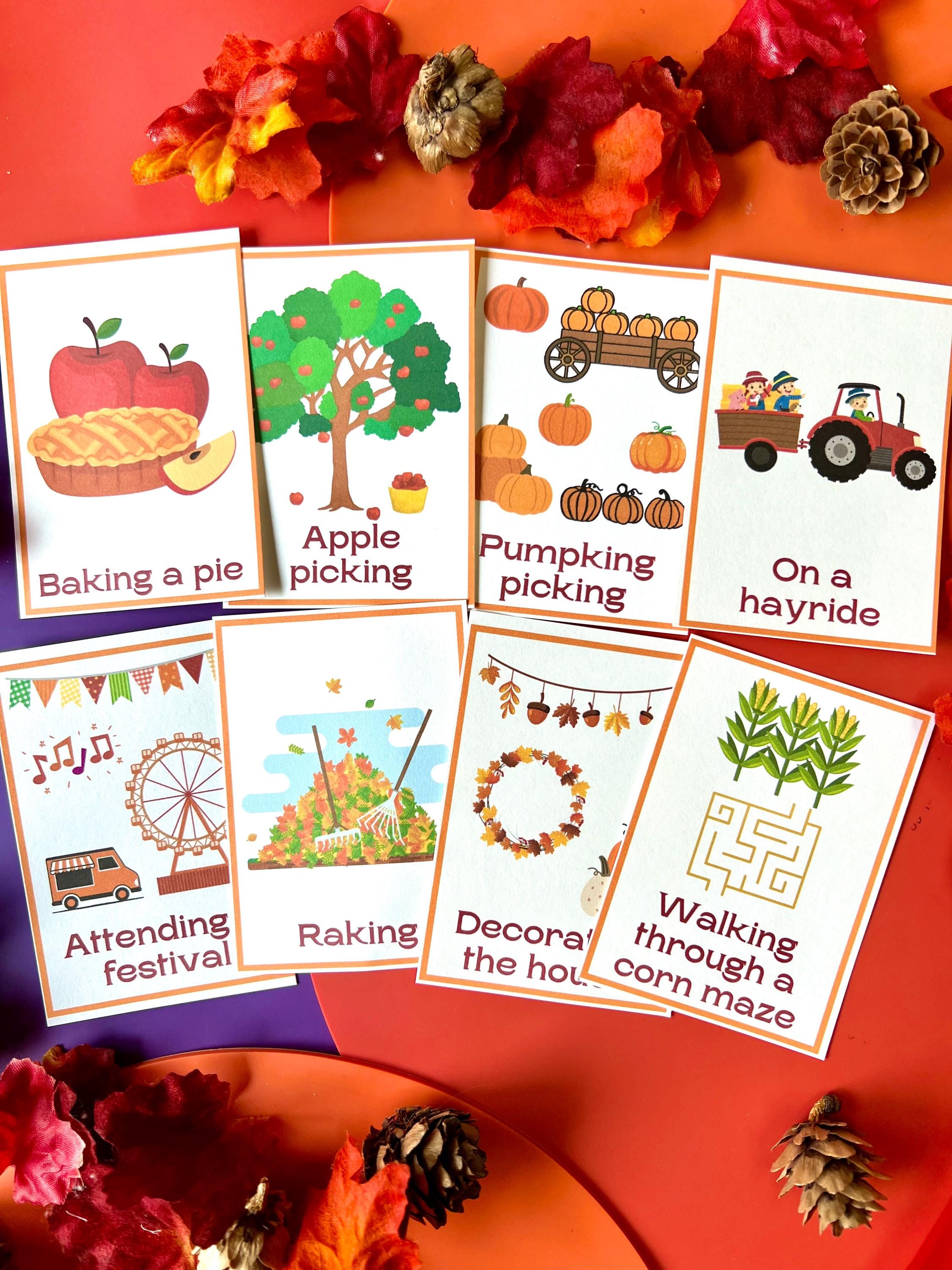 Fall Charades, Printable Kids Activities, Fall Activities for ...