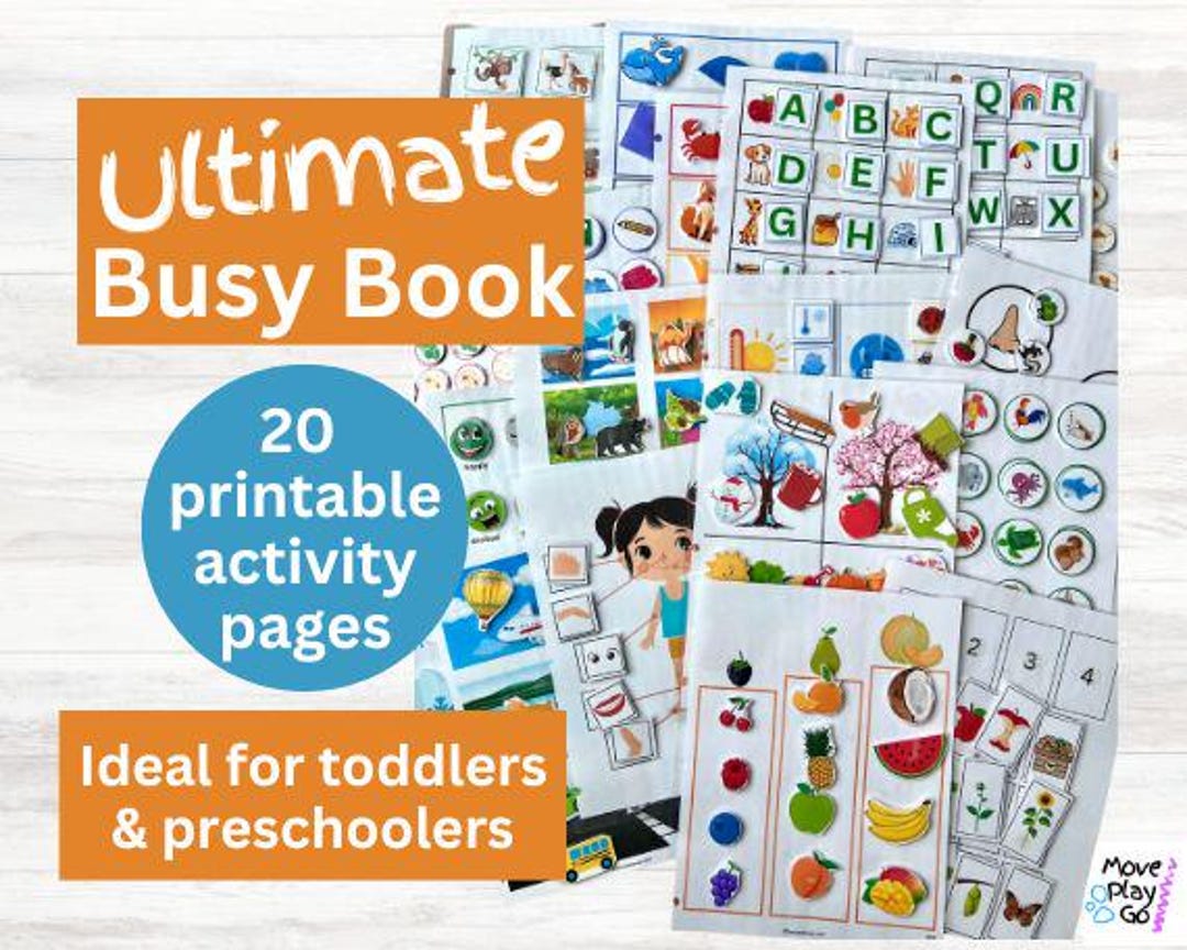 Ultimate Busy Book / Toddler Busy Book Printable / Quiet Book / Kids ...