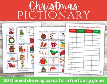 Winter Pictionary Game, Printable Winter Games, Wintertime Activities ...