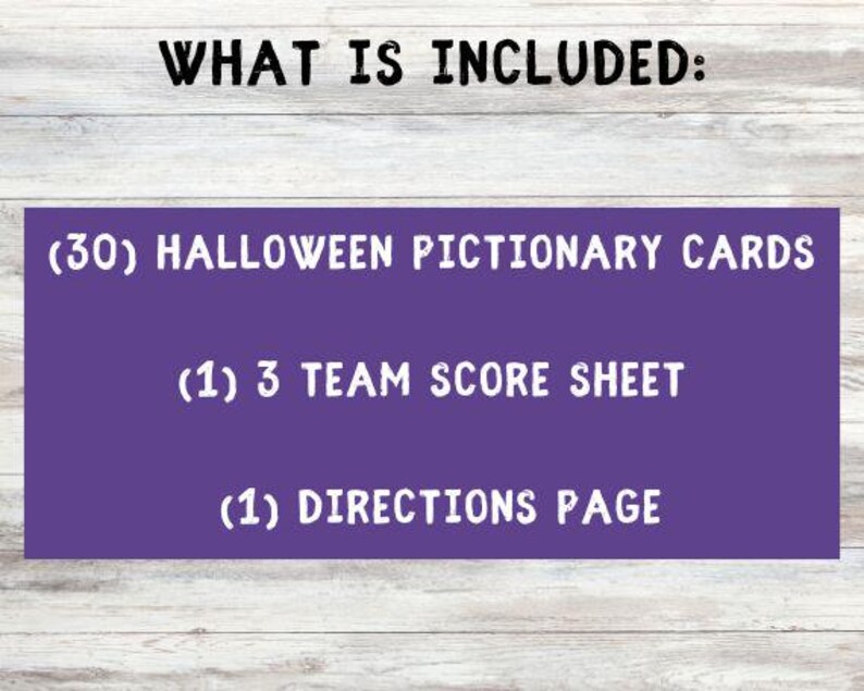 Halloween Pictionary for Kids, Family Halloween, Halloween Printables ...