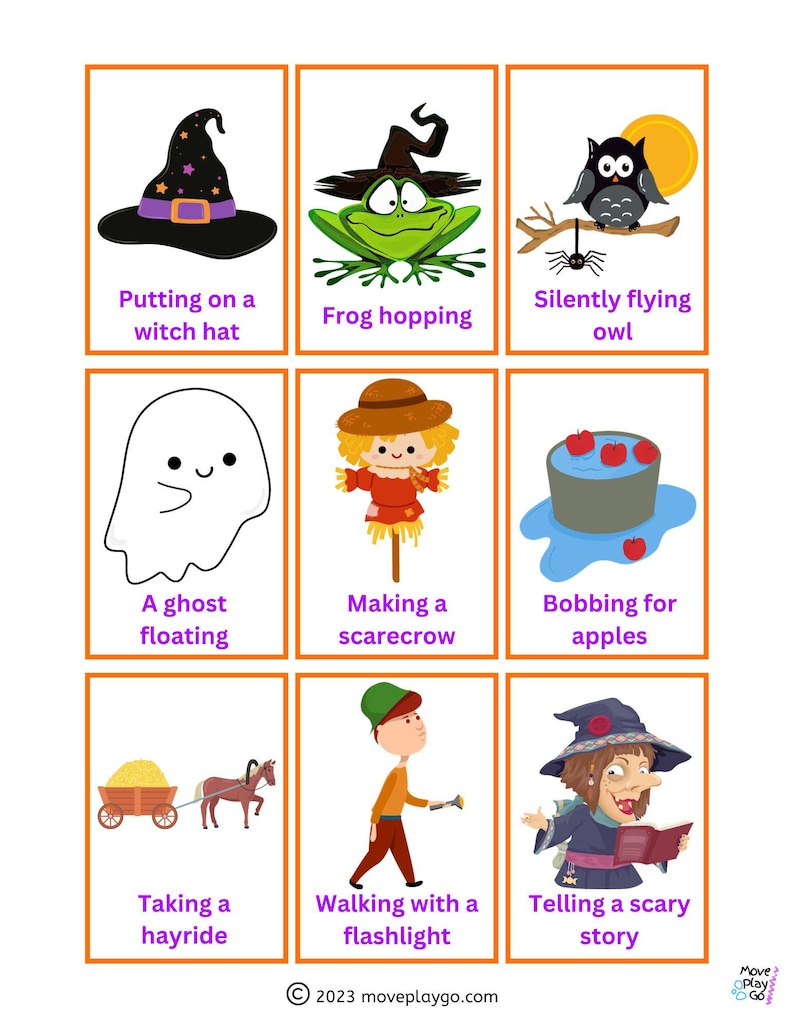 Halloween Charades, Halloween Party Games, Family Game Night, Classroom ...