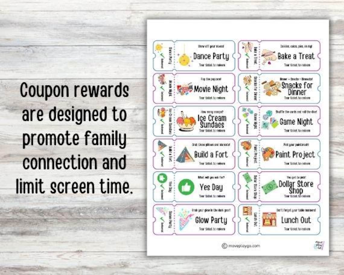 Coupon Book for Kids / Coupon Book Gift / Kids Coupons / Printable ...