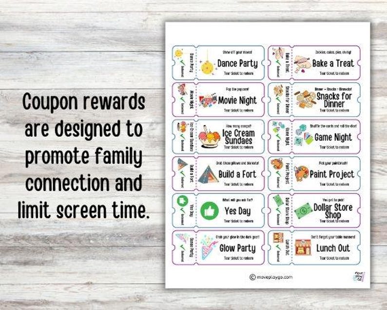 Coupon Book for Kids / Coupon Book Gift / Kids Coupons / Printable ...