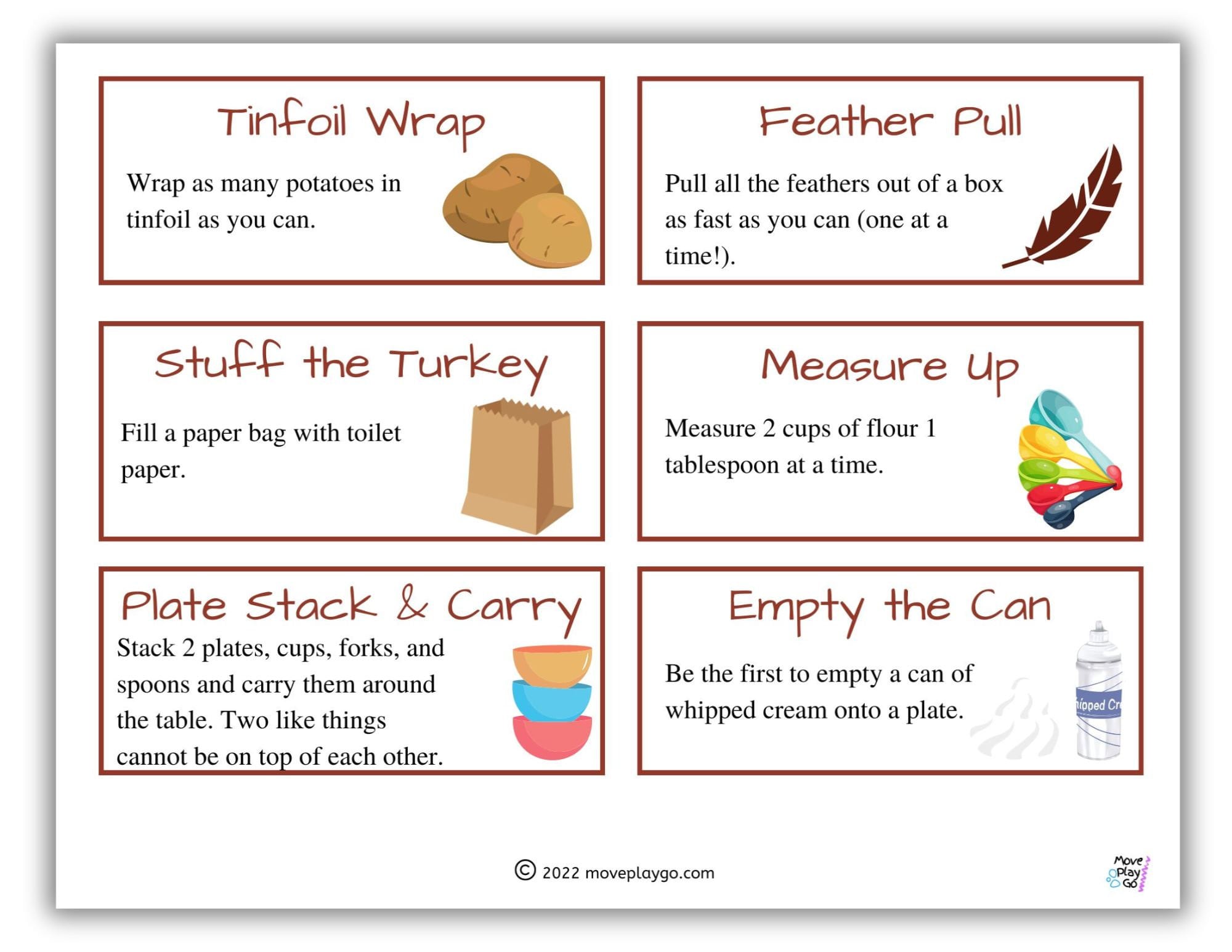 Thanksgiving Minute to Win It, Thanksgiving Game, Thanksgiving Party ...