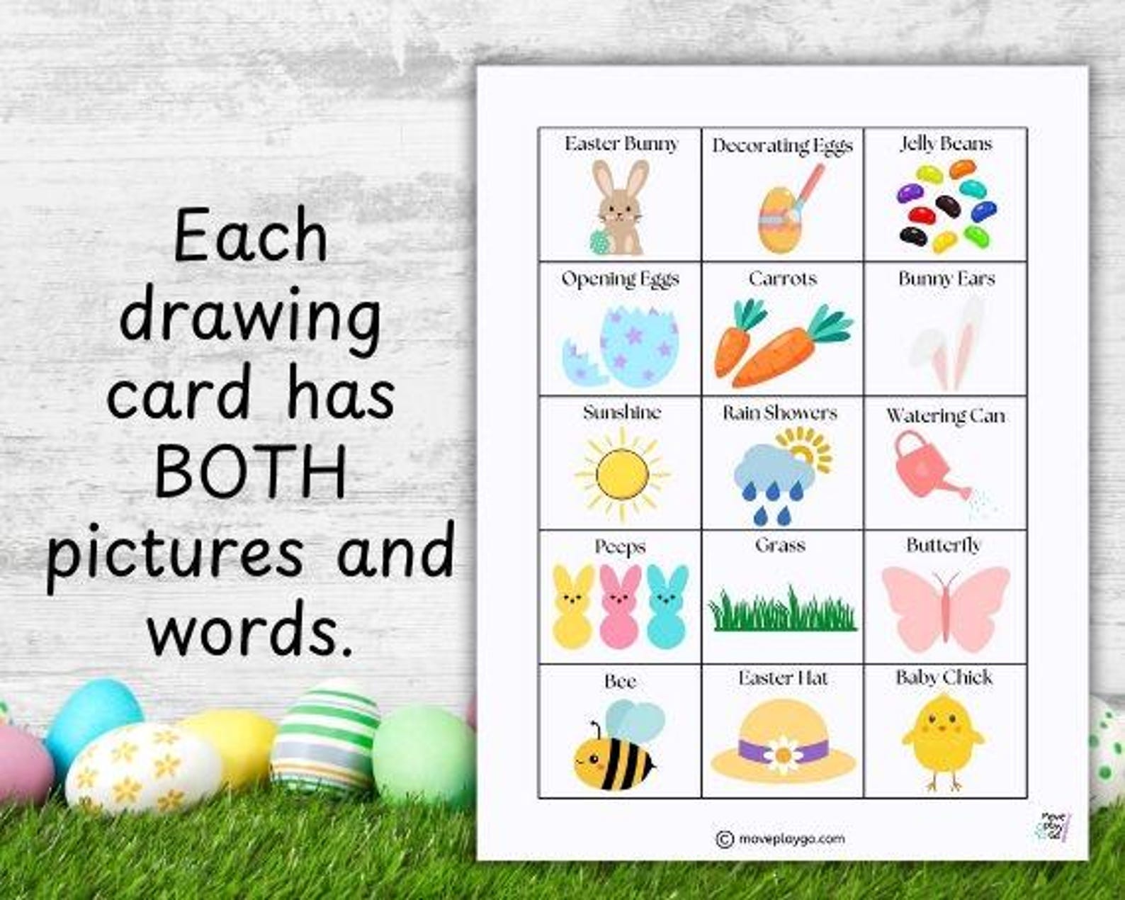 Easter Pictionary / Easter Game Printable / Easter Activities for Kids ...