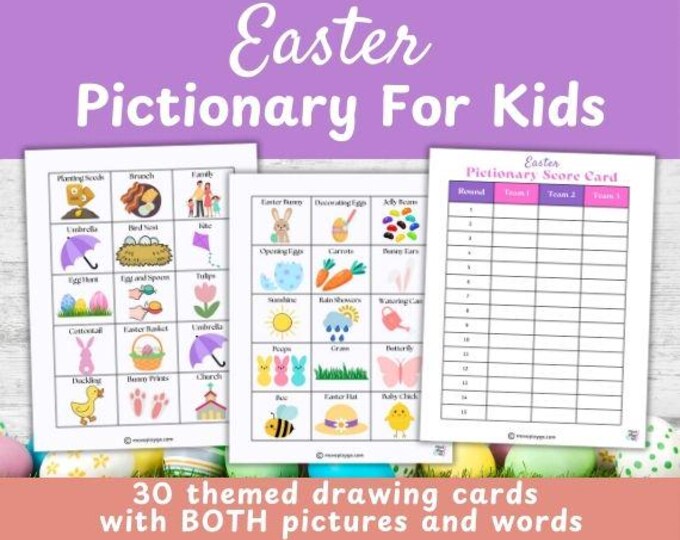 Easter Charades, Easter Pictionary, Easter Classroom Games, Easter ...