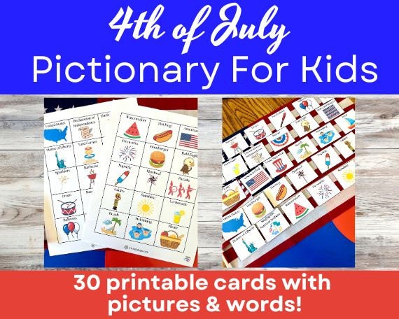 Pictionary Words For Kids Printable Cards