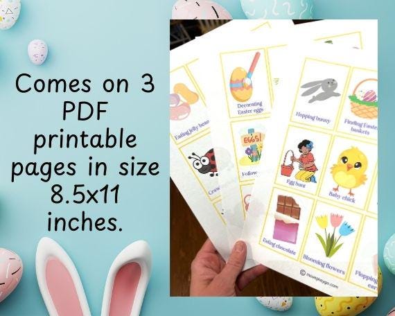 Easter Charades for Kids / Easter Games Printable / Easter Classroom ...