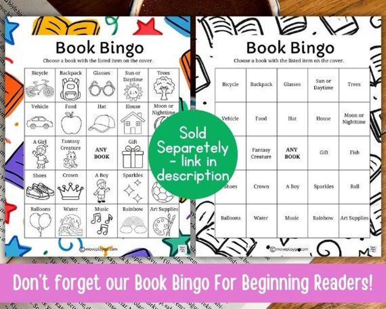 Reading Bingo for Kids | Coloring Page Reading Tracker | Reading Log ...
