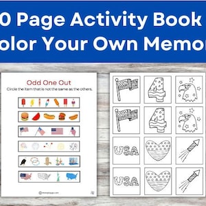 4th of July Printable Activity Bundle, Games Pack, Family Games ...