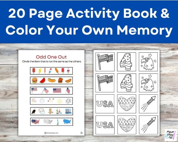 4th of July Printable Activity Bundle, Games Pack, Family Games ...