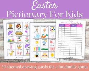 Easter Emoji Pictionary, Printable Easter Games, Easter Party Games ...