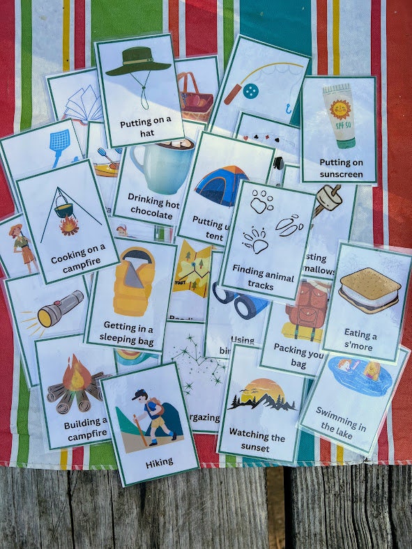 Printable Camping Charades Kids Activities, Camping Game Ideas, Camping ...