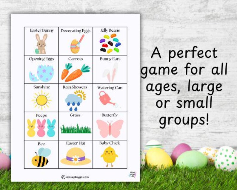Easter Pictionary / Easter Game Printable / Easter Activities for Kids ...