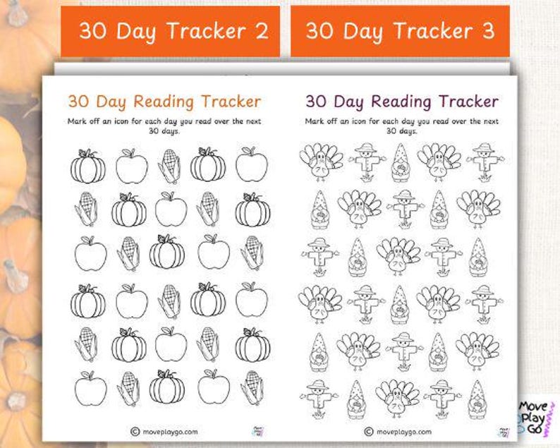 Fall Reading Journal Printable for Kids, Reading Challenge, Fall ...