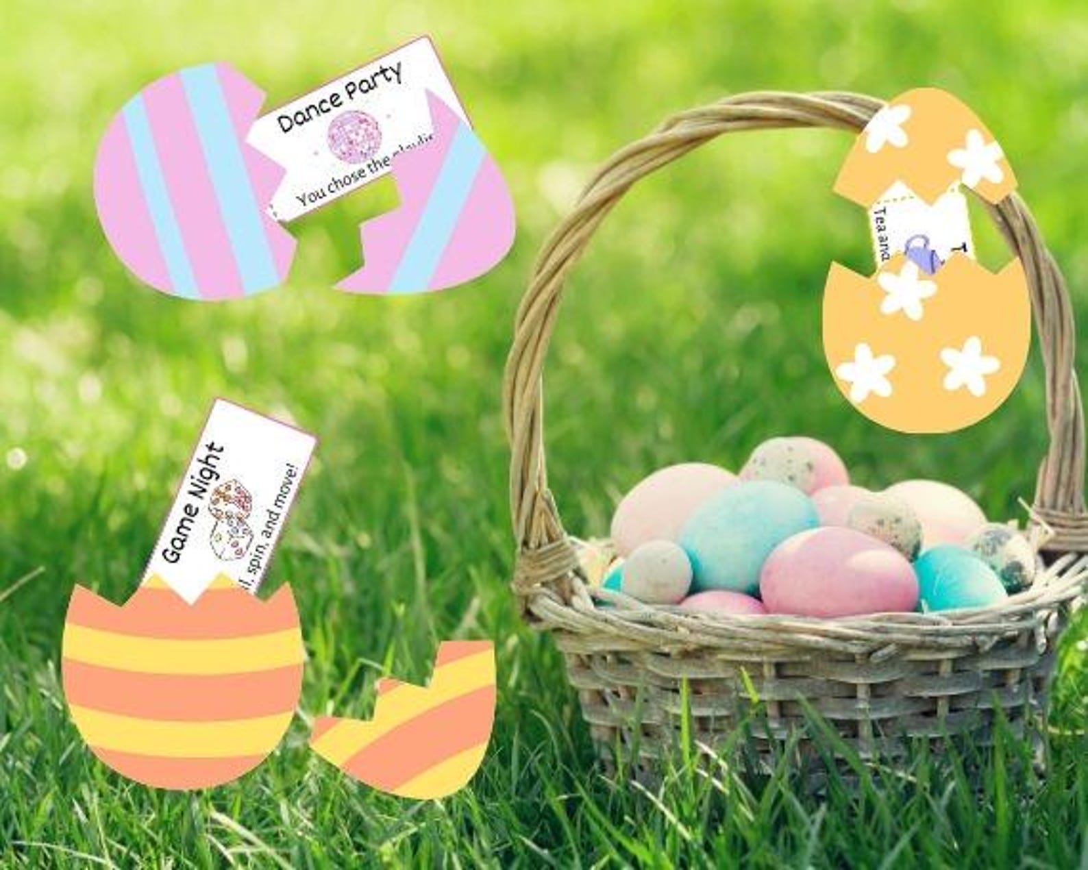 Easter Coupons / Easter Egg Coupon / Easter Egg Tokens / Family Games ...