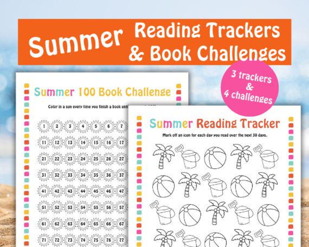 Summer Reading Challenge / Reading Tracker / Reading Log / Summer ...