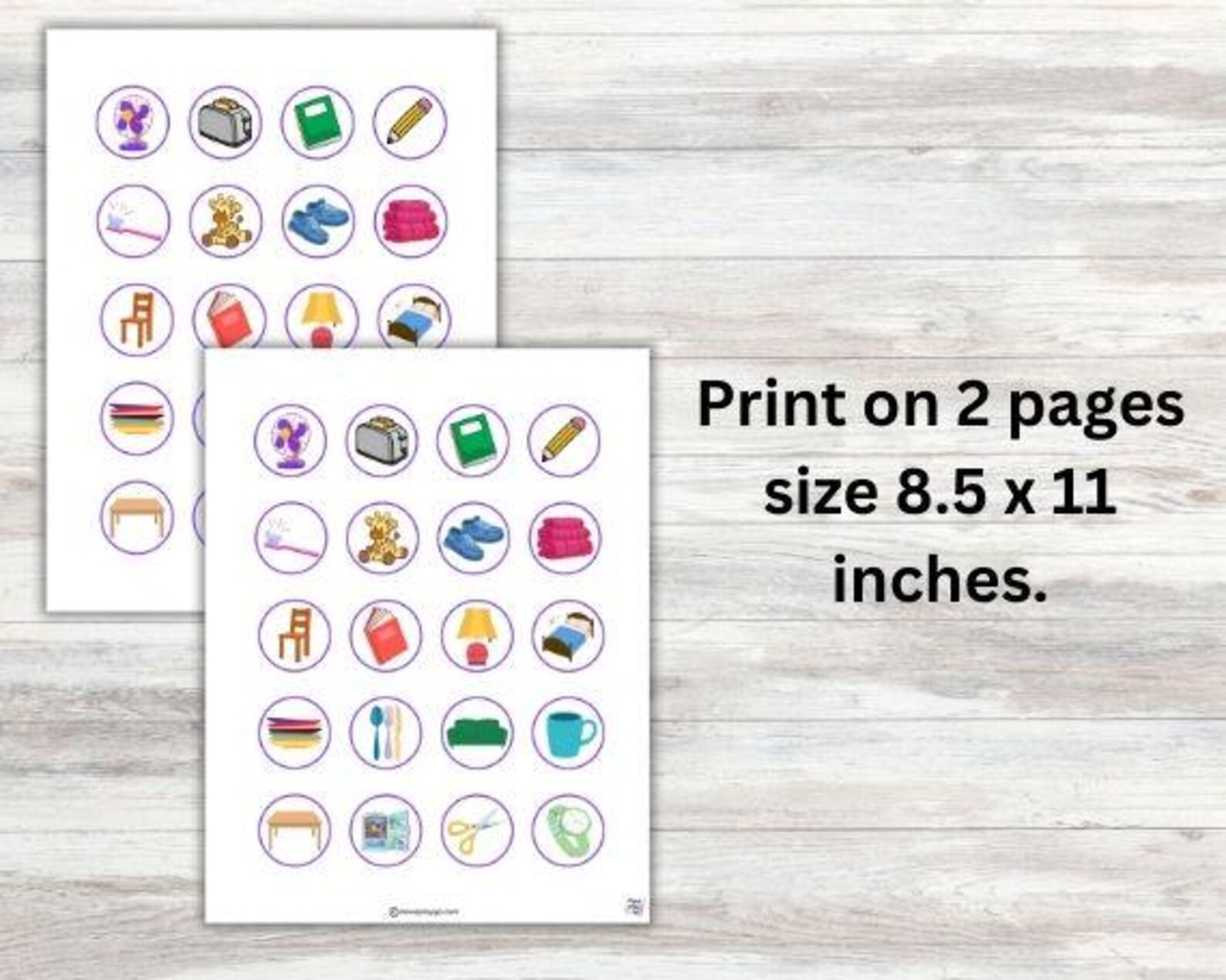 Matching Toddler Busy Book / Matching Worksheet / Quiet Book / Busy ...
