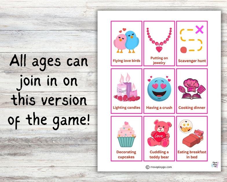 Valentine's Day Charades for Kids / Classroom Valentine's / Galentine's ...