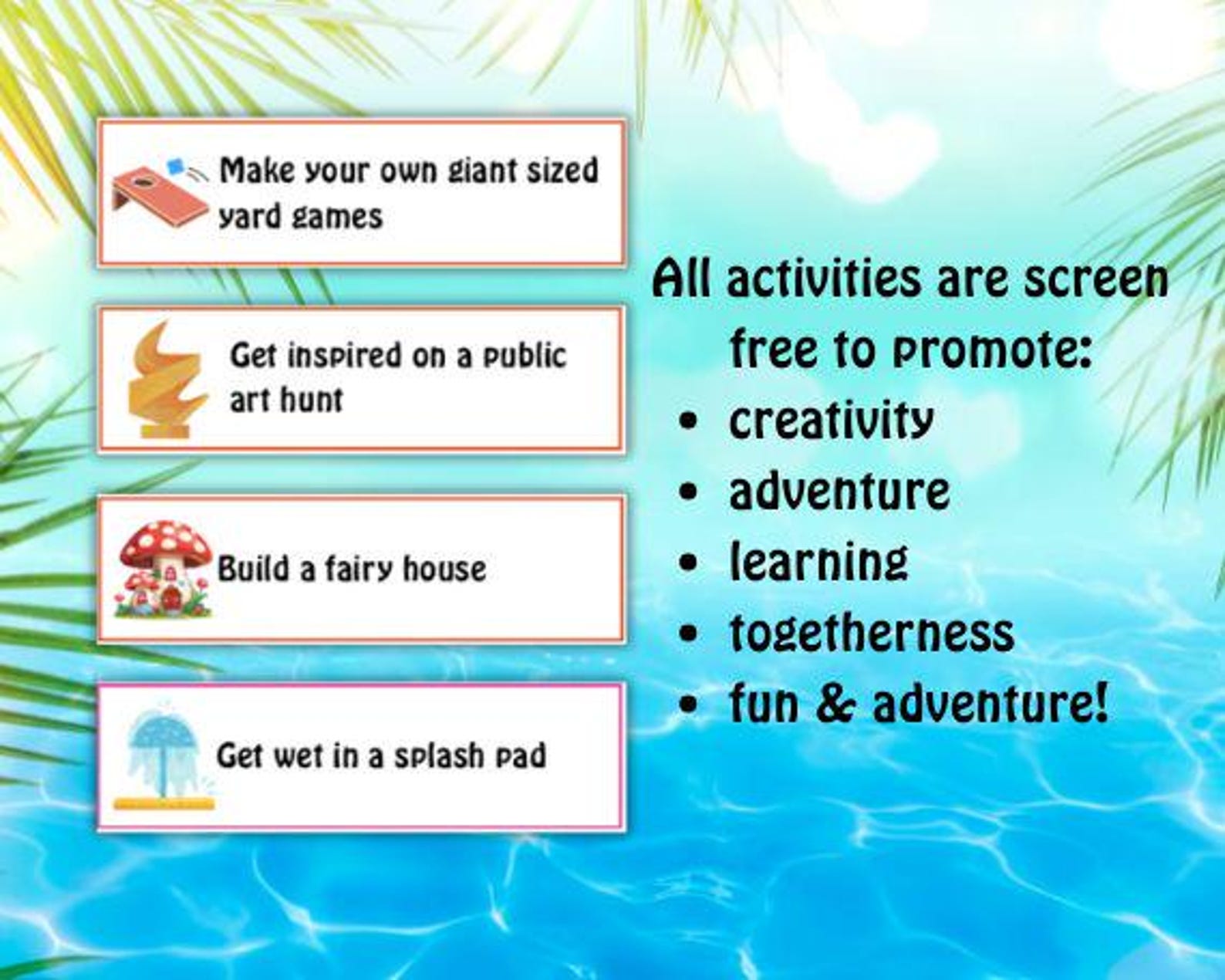 Summer Boredom Jar Printable / Summer Activity Challenge / Summer ...