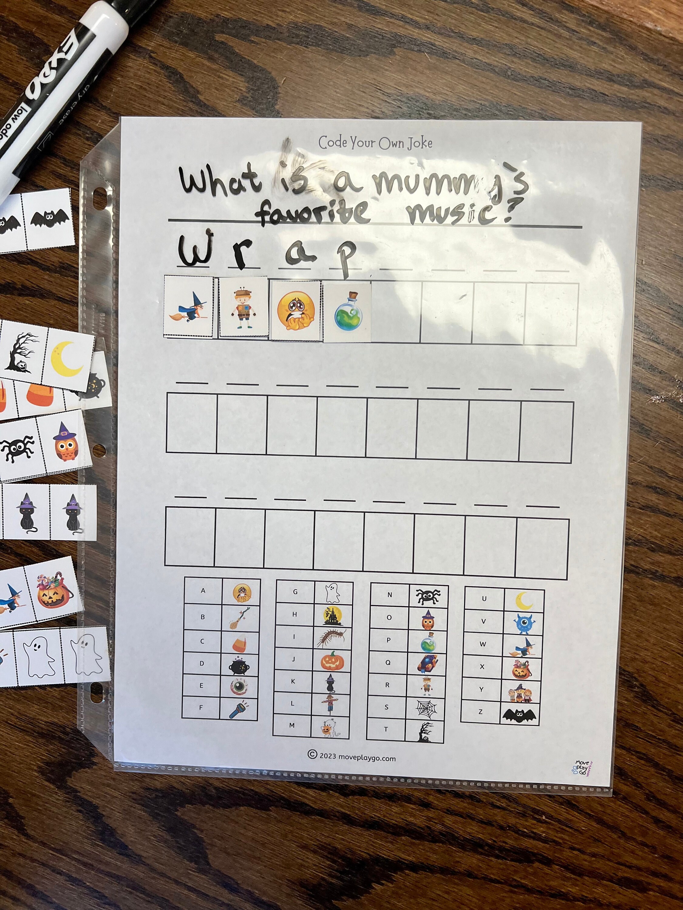 Crack the Code Halloween Jokes Printable, Halloween Game, Family Game ...