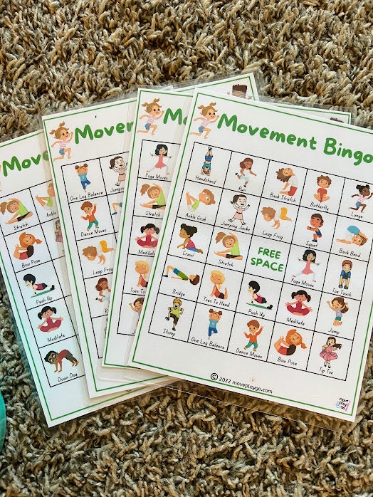 Movement Bingo - Etsy