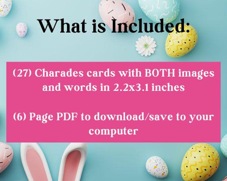 Easter Charades for Kids / Easter Games Printable / Easter Classroom ...