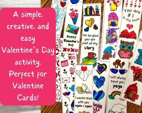 Printable Bookmarks for Classroom Valentines / Class Valentine's ...