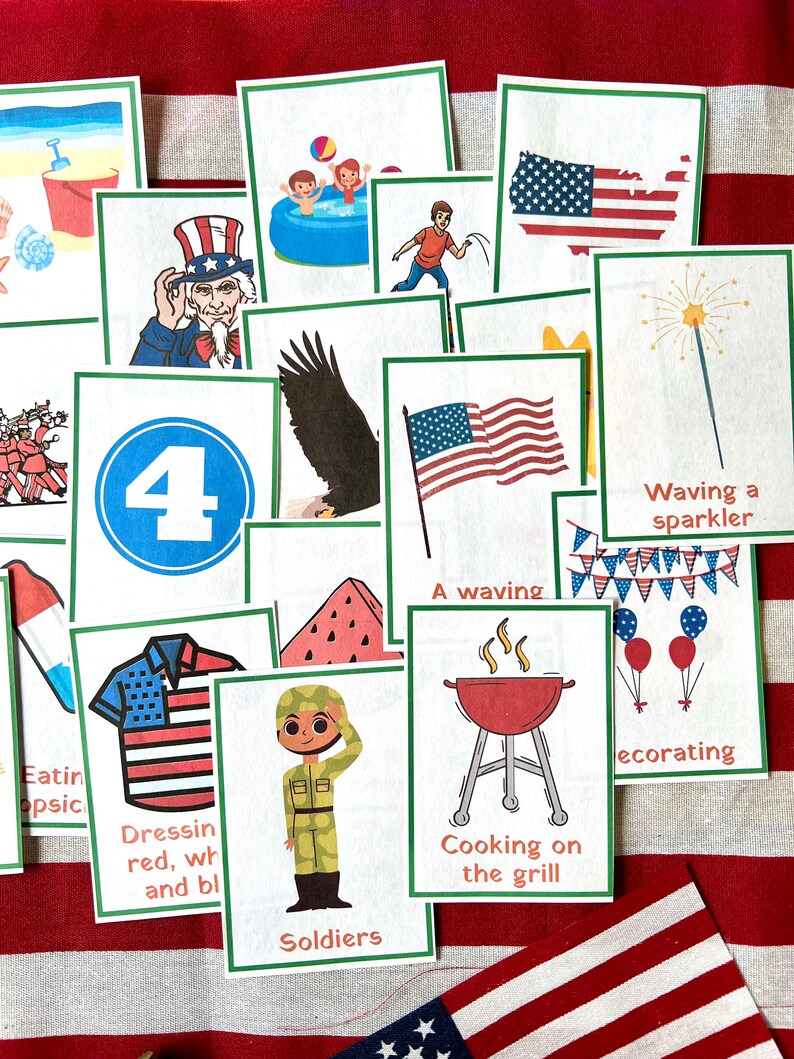Printable 4th of July Charades Kids Family Game, Independence Day Games ...