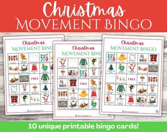 30 Christmas Bingo Printable Cards Holiday Bingo Cards Instant Download ...