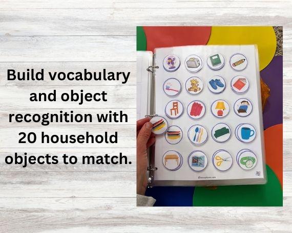 Matching Toddler Busy Book / Matching Worksheet / Quiet Book / Busy ...