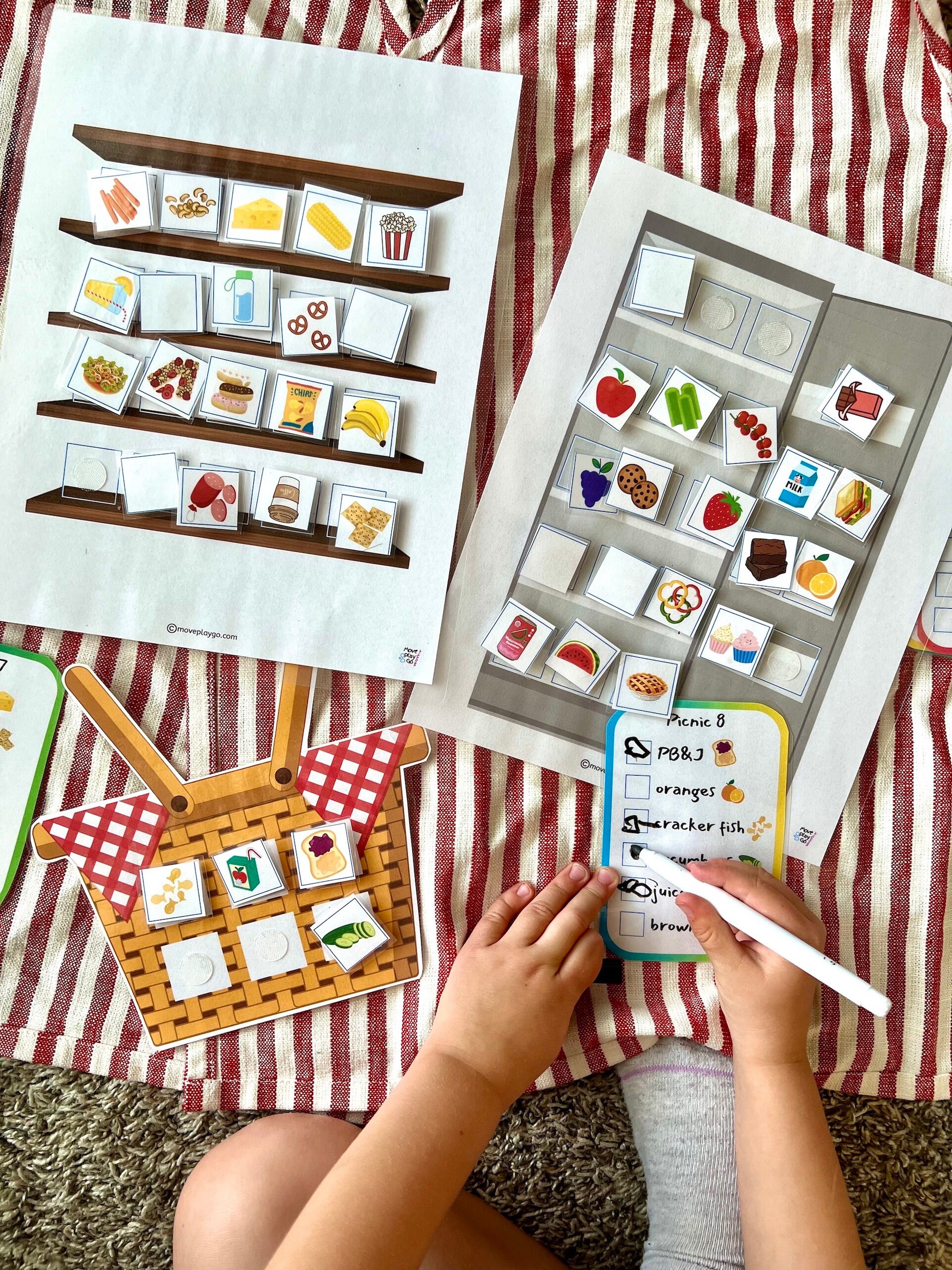 Picnic Basket Busy Book Printable, Busy Binder, Quiet Book, Toddler ...