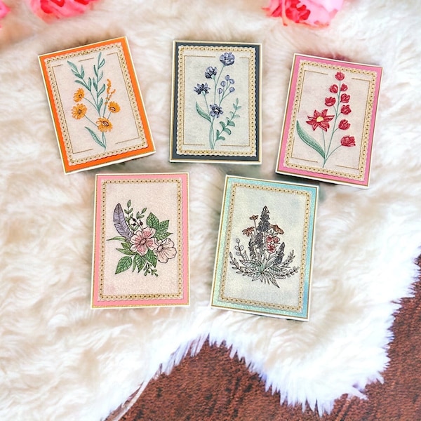 Embroidered Cards - Etsy