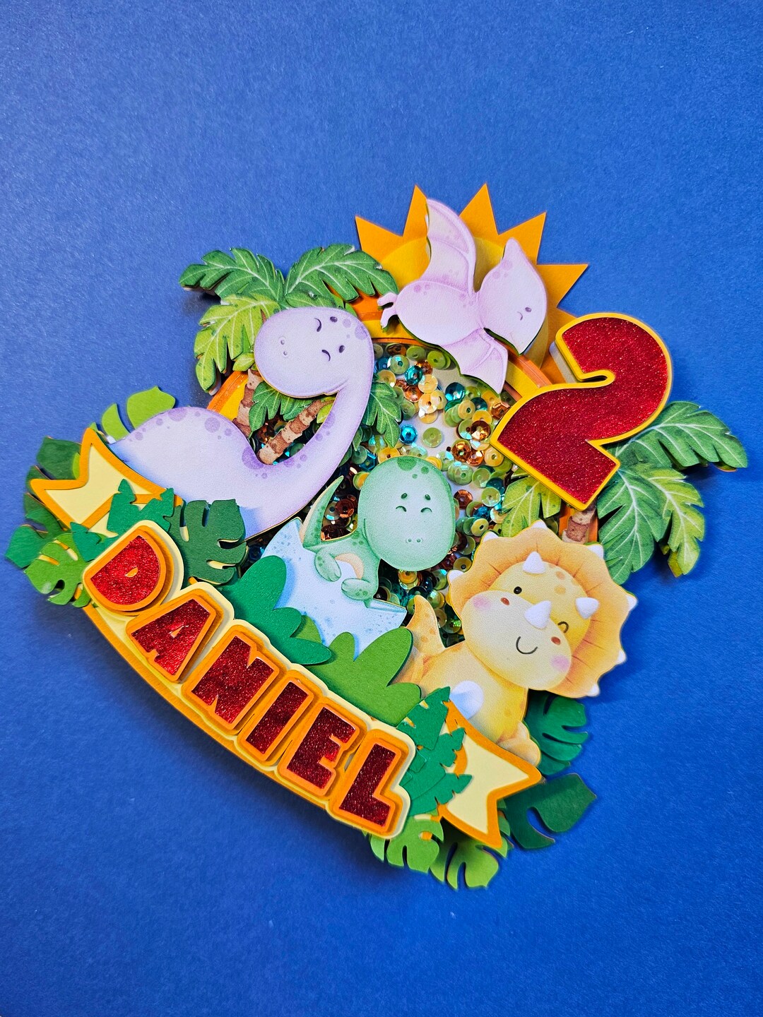 Cute Dinosaur Cake Topper Dino Cake Topper ROAR-SOME Cake Topper ...