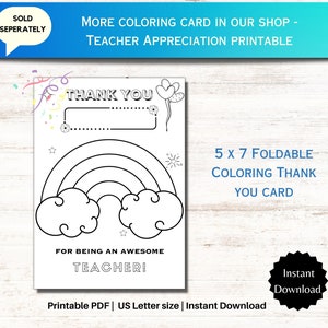 Teacher Appreciation Printable, Teacher Appreciation Coloring Page ...