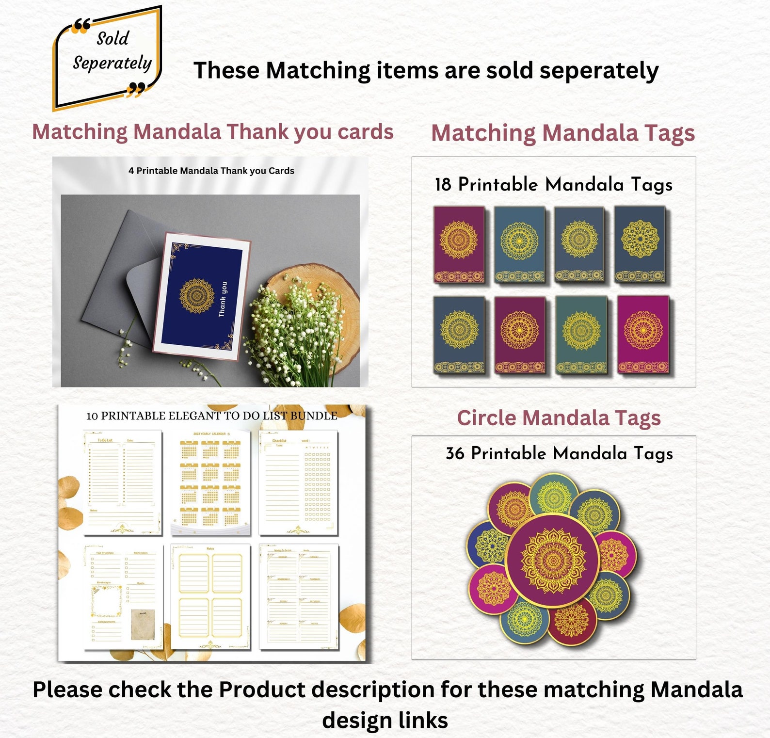 Printable Affirmation Cards, Mandala, Positive Daily Affirmations ...