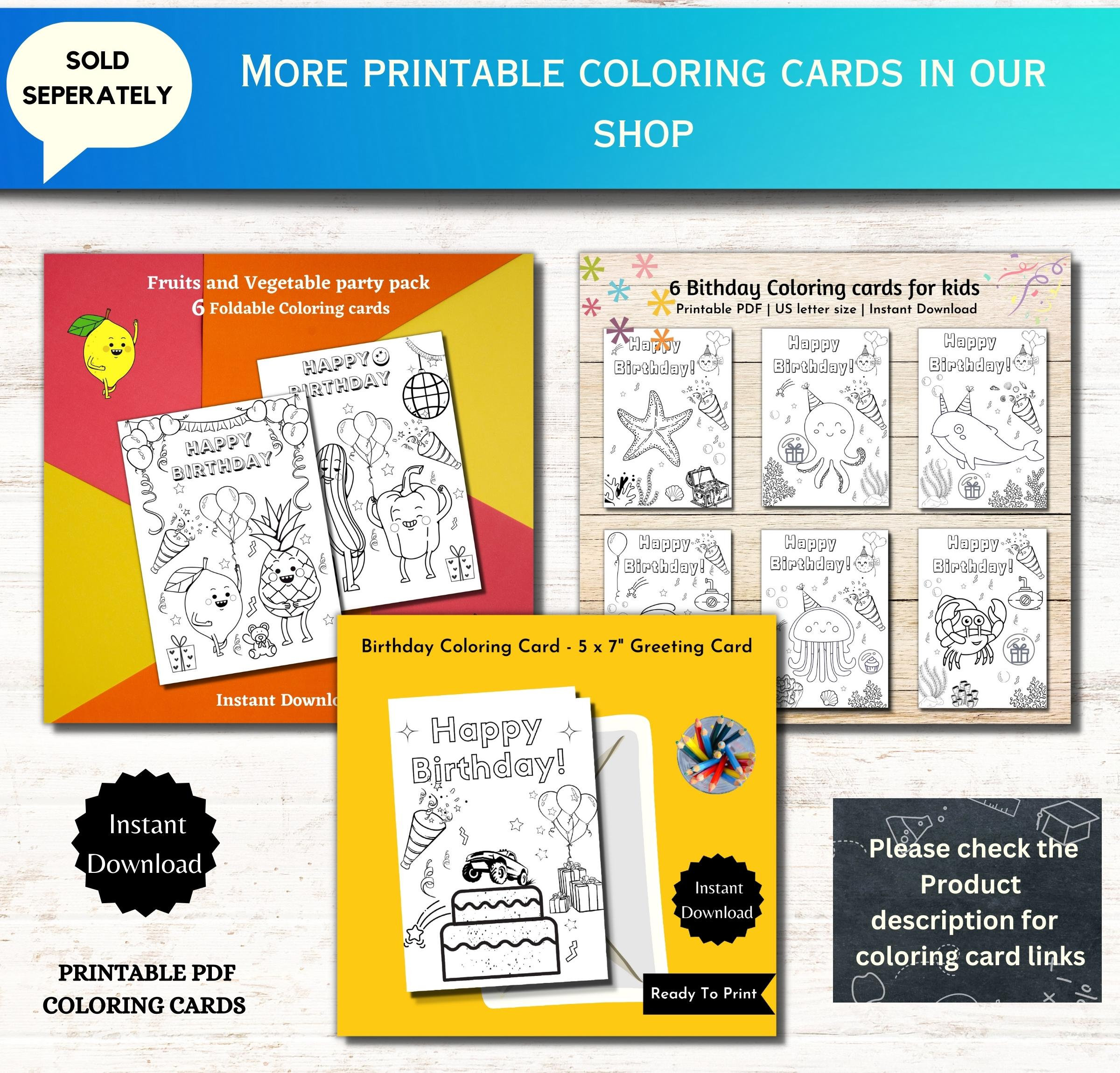 Happy Fathers Day Printable Coloring Card, Printable Father's Day ...