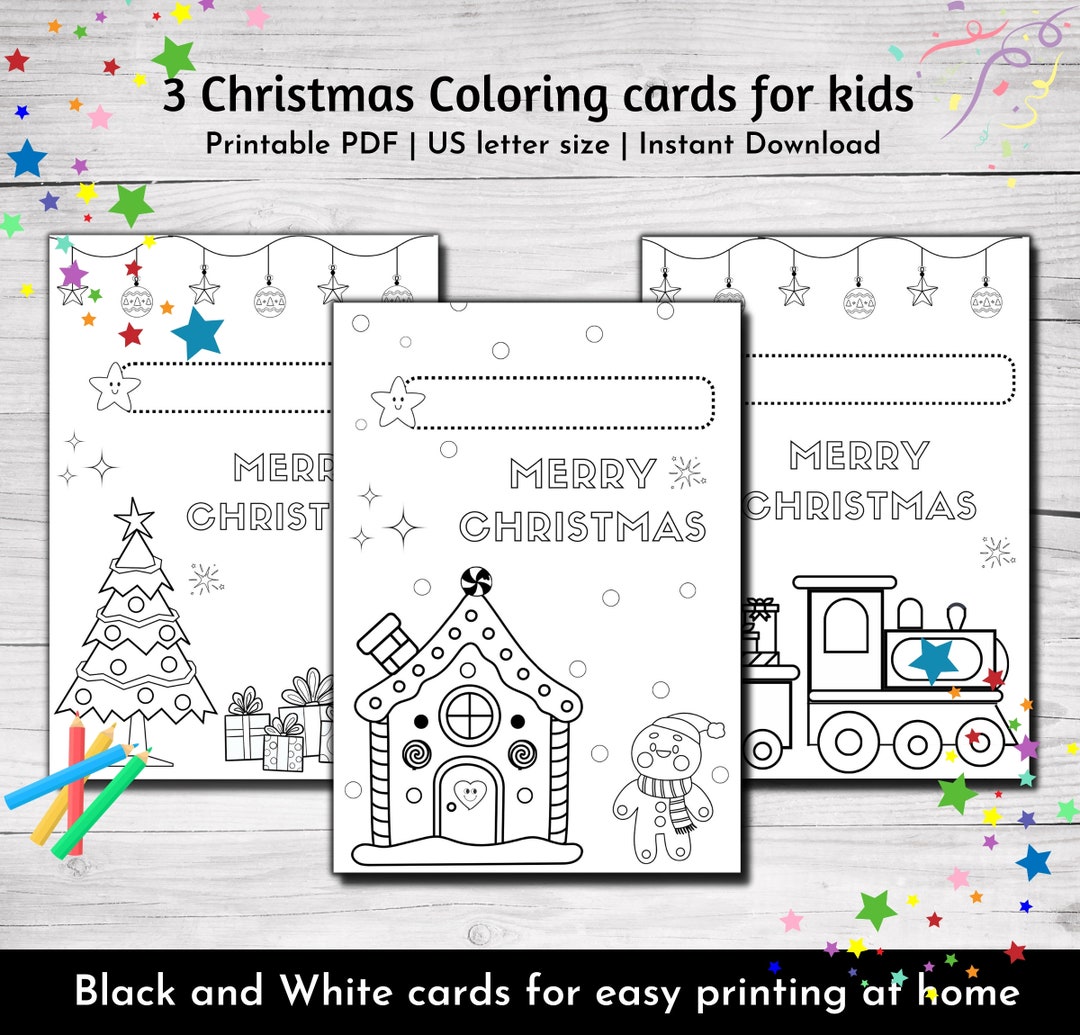 Printable Christmas Coloring Pages Printable Christmas - Etsy