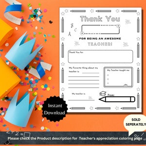 Teacher Appreciation Week Printable Teacher Thank You Card - Etsy