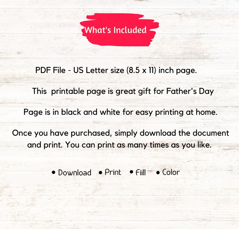 All About My Dad Printable, Fathers Day Gift, Fathers Day Questionnaire ...