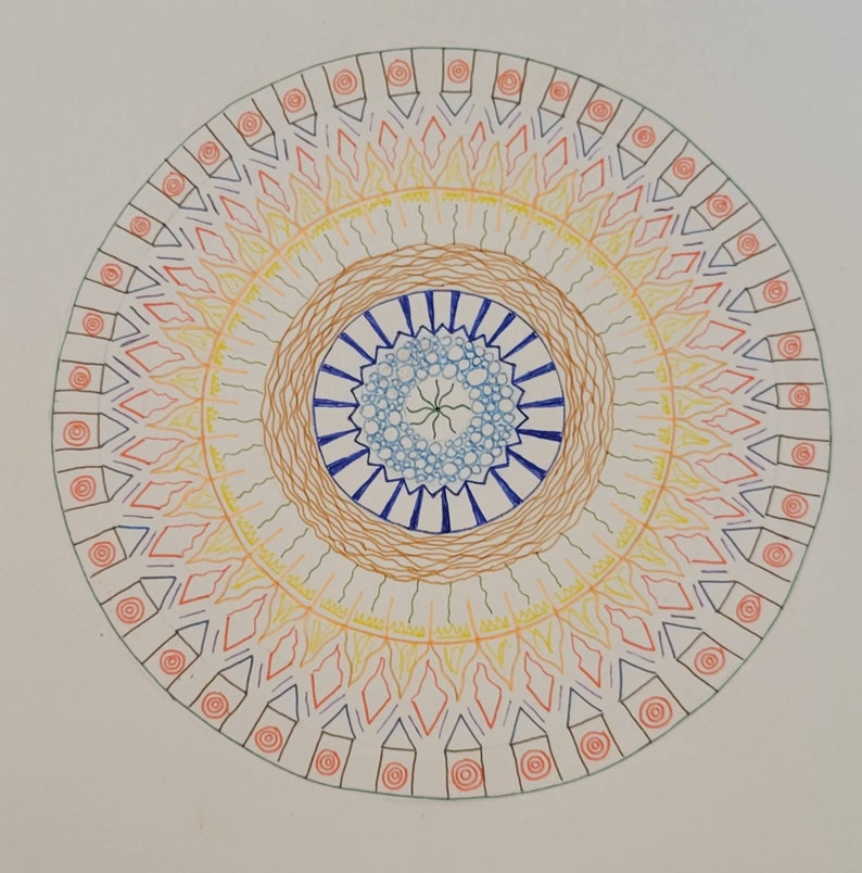 Weekly/monthly Spread and Mandala Art - Etsy
